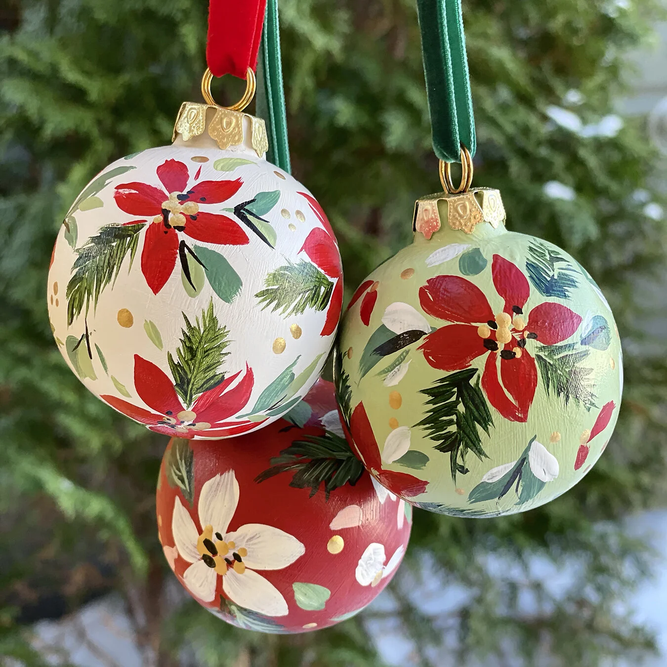 Hand painted ornaments store